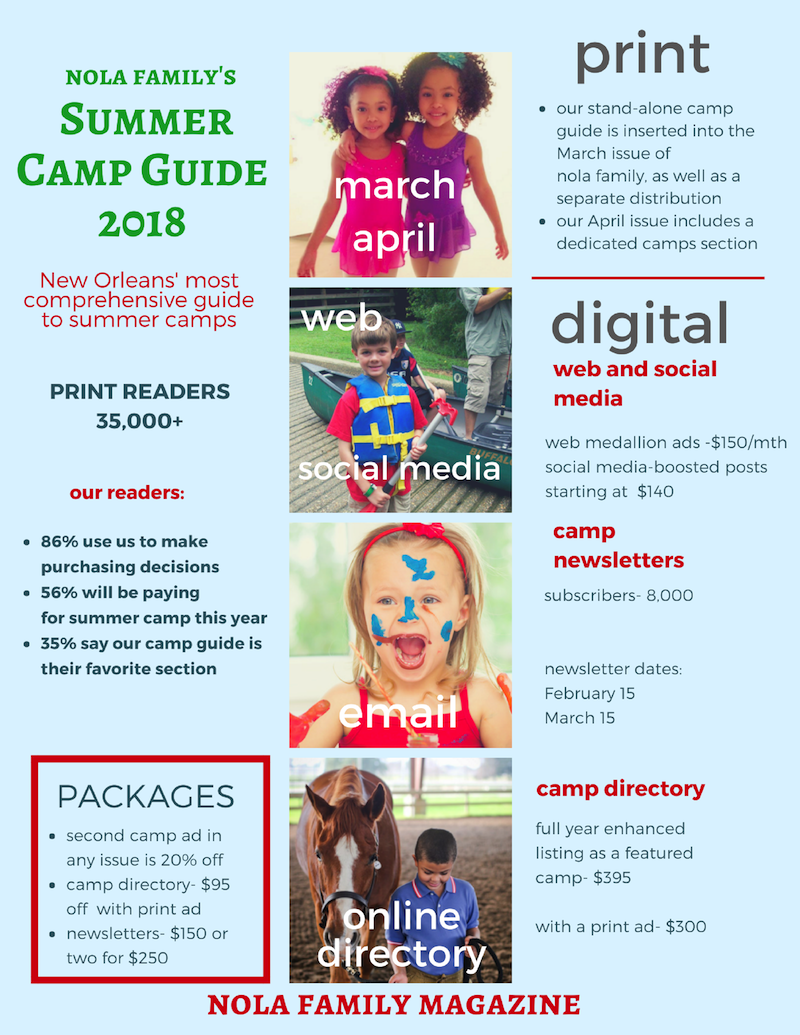camp advertising - NOLA Family Magazine